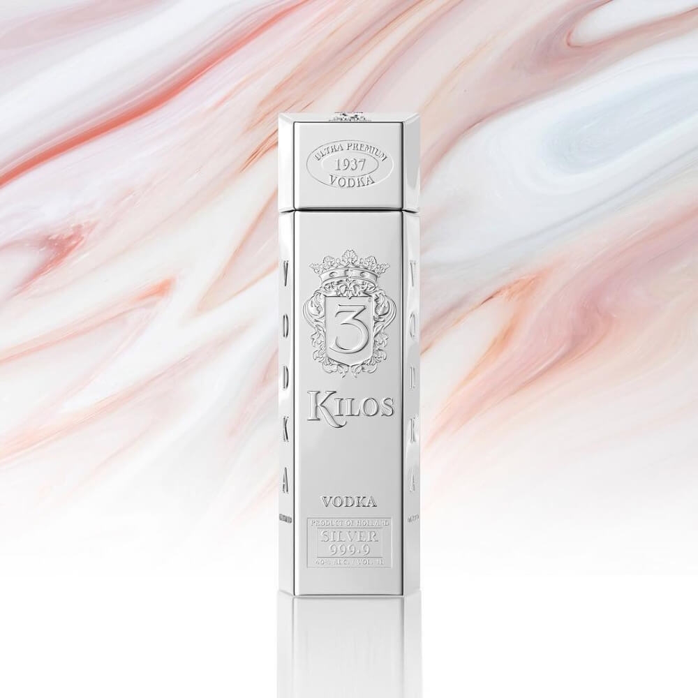 3 KILOS SILVER VODKA 1L SREBRNA SZTABKA - Sklep online Propaganda24h.pl