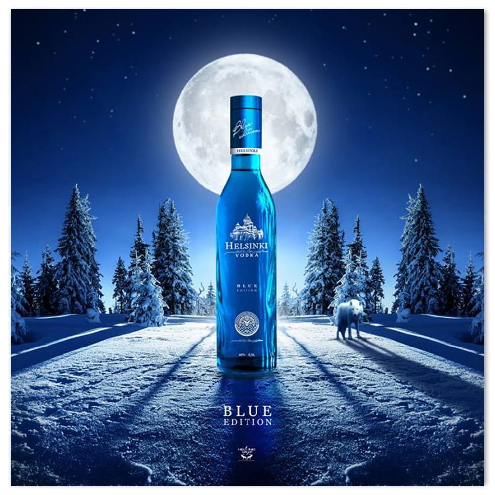 HELSINKI BLUE EDITION VODKA 0,5L - Sklep online Propaganda24h.pl